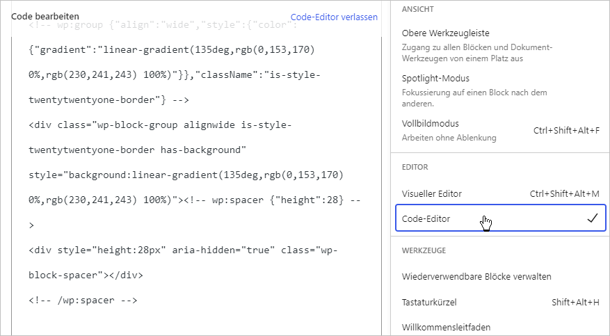 Block-Vorlagen für WordPress erstellen – perun.net