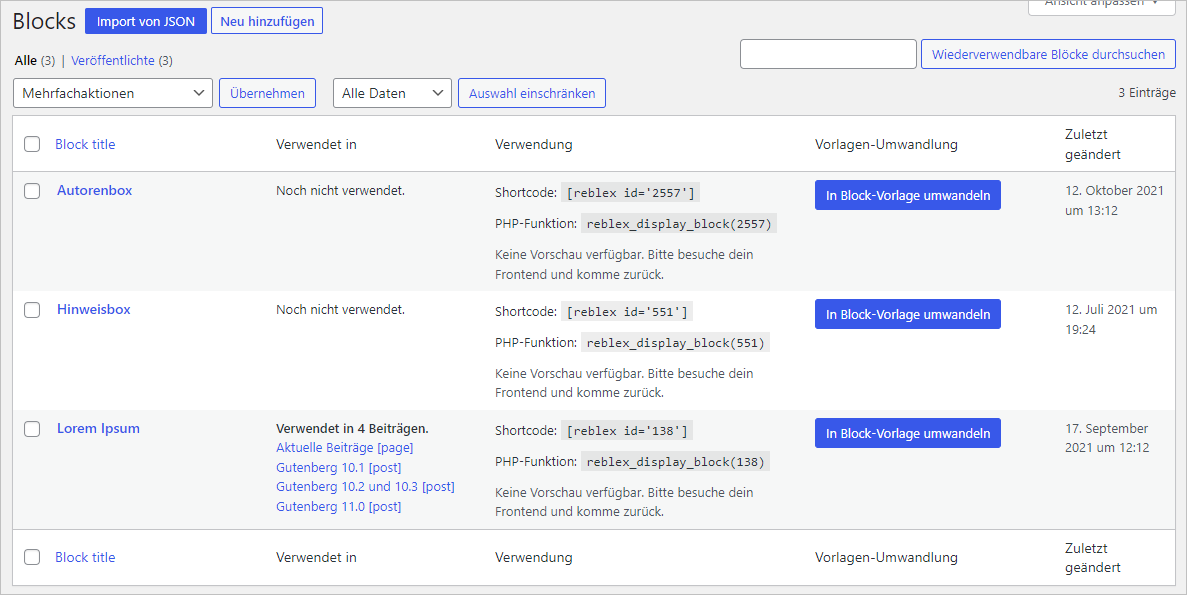 Block-Vorlagen mithilfe von WordPress-Plugins erstellen – perun.net
