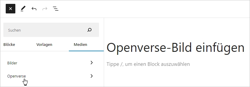 WordPress 6.2: Openverse-Funktion überarbeitet – perun.net